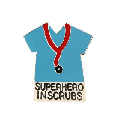 Superhero in Scrub pin – Medical Hub